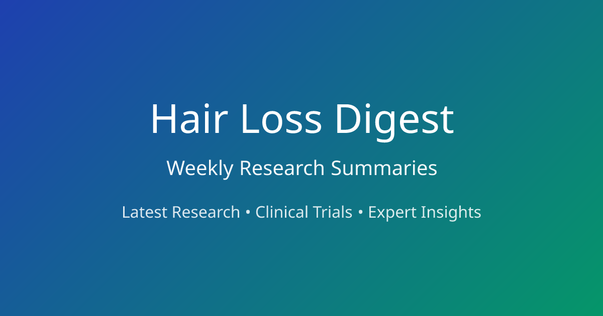 Hair Loss Research 2025 | Evidence-Based Treatment Reviews & Clinical ...